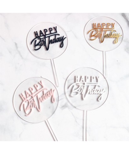 OFFICENET - CAKE TOPPER DE FELIZ CUMPLEAÑOS