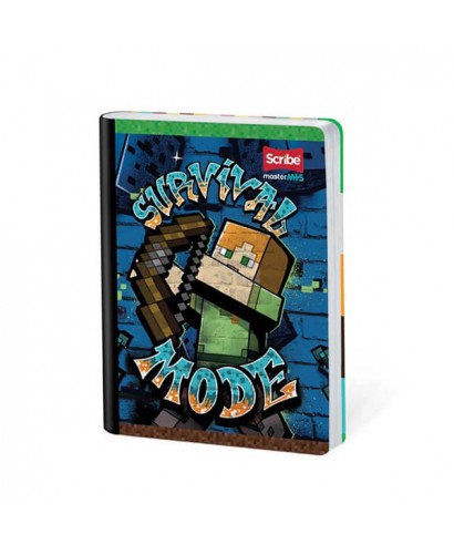OFFICENET - LIBRETA DE LINEA SCRIBE MINECRAFT 100 HOJAS COSIDAS